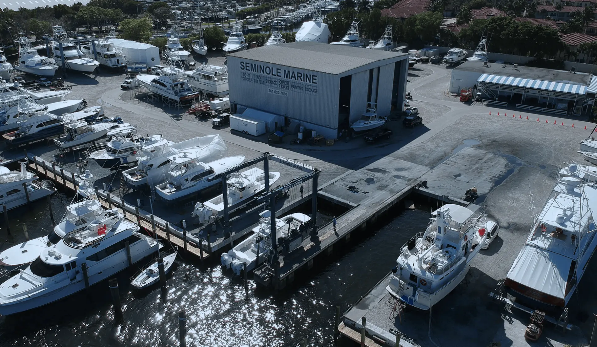 Gillen Yacht Services at Seminole Marine Boat Yard | Palm Beach